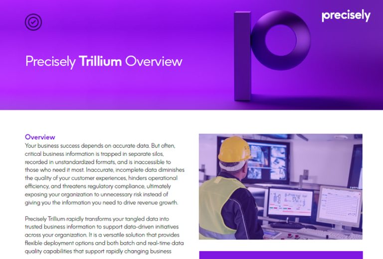 Trillium Quality: Scalable enterprise data quality for trusted insights