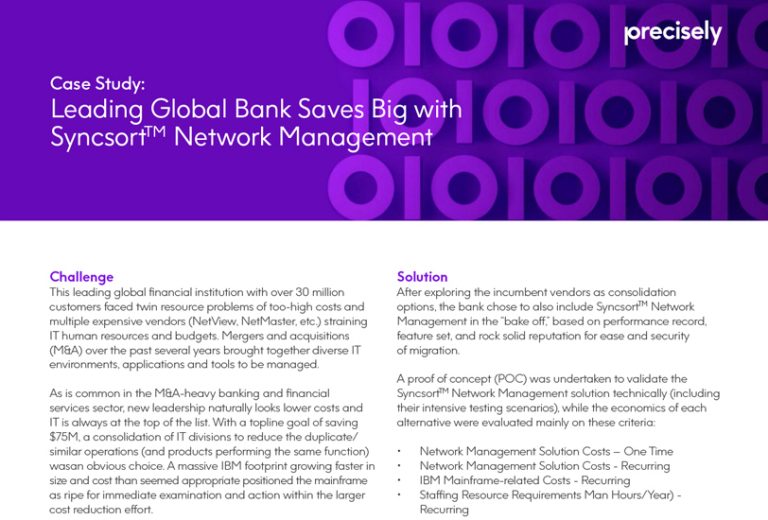 Syncsort™ Network Management: Increase network security & efficiency