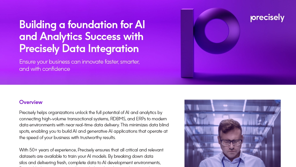 AI and Analytics Success with Precisely Data Integration